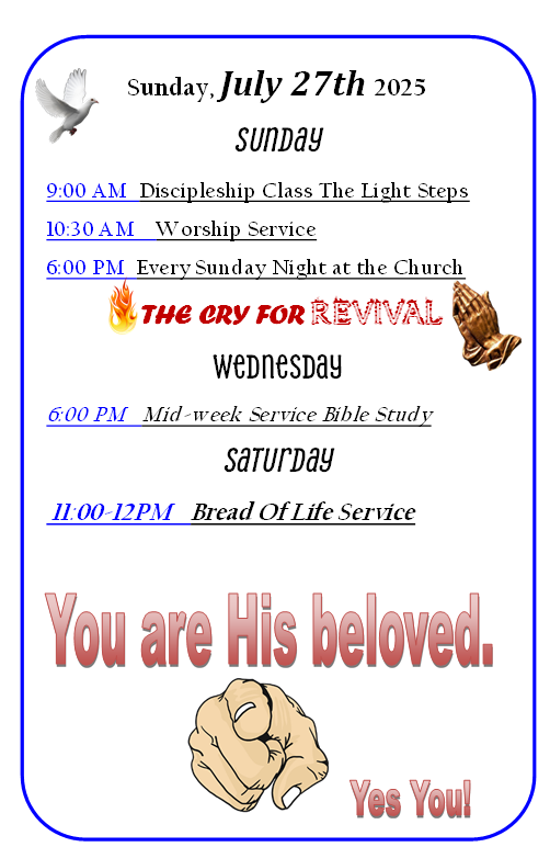 Online Church Bulletin - The Light Ministries